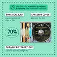 Djois, CD Protective Sleeves, 120 Micron, Space-Saving Durable Design ...