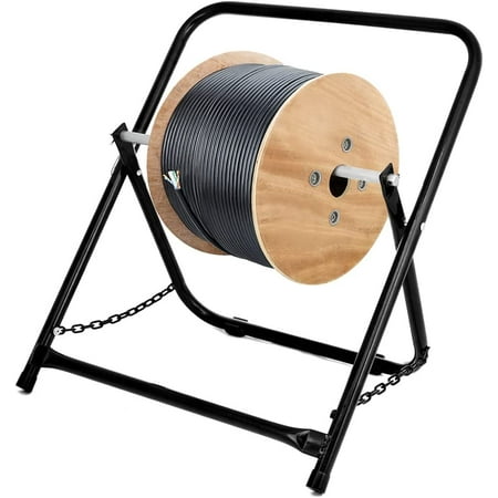 Rugged Single Axle Cable Caddy - Industrial Grade Steel Wire Dispenser ...