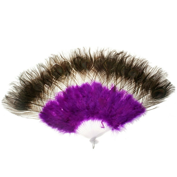Belly Dance Accessories Hand Foldable Feather Fan Peacock Plastic ...