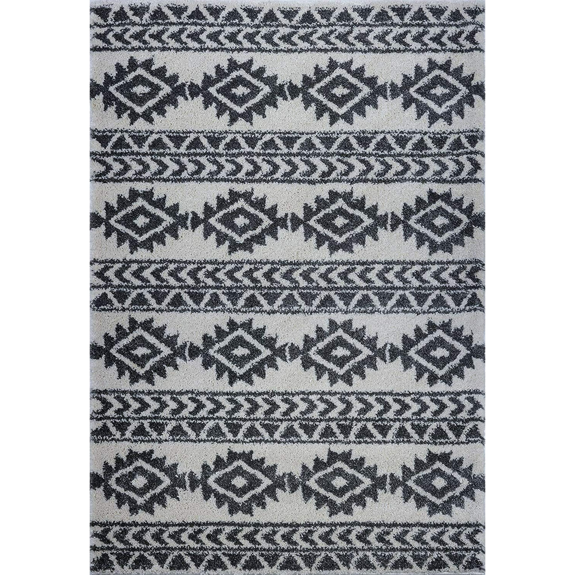 Click here for Ladole Rugs Ivory Grey Gray Shaggy Area Rug For Li... prices