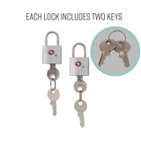 G-Force TSA-Approved 2-Pack Cast Zinc Alloy Pad Lock - Walmart.com