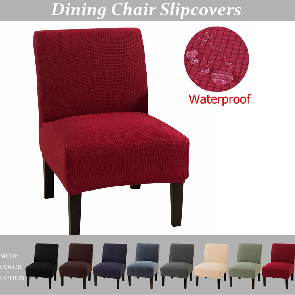 SHANNA Armless Accent Chair Slipcover, Removable Stretch Spandex ...