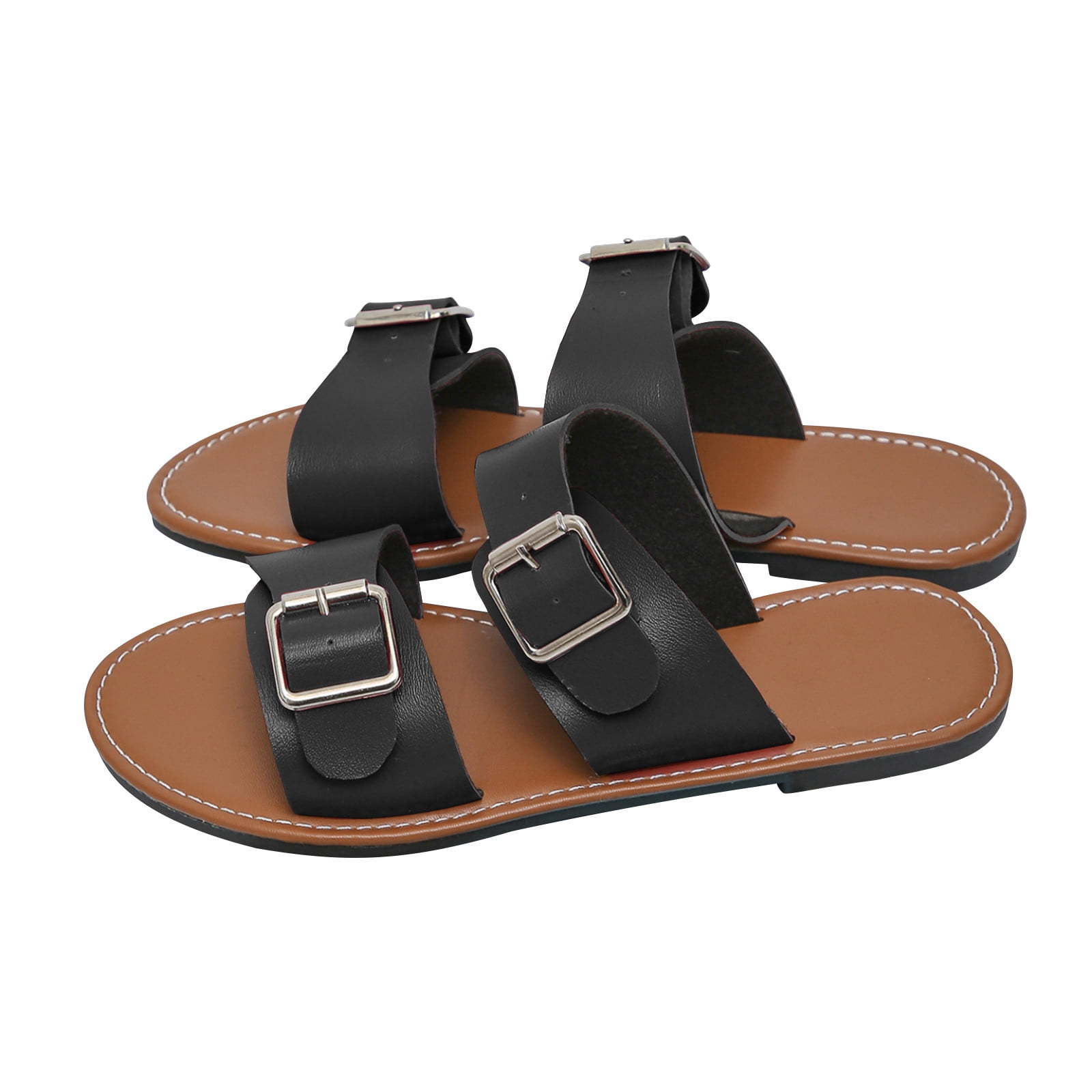 Click here for Hyknon Sandals For Women Wear Belt Buckle Beach Fl... prices