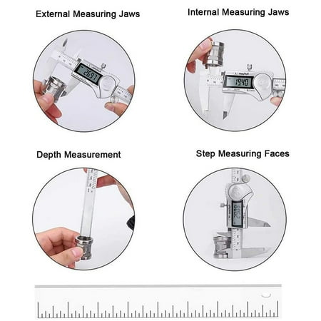 LCD Vernier Caliper Digital Display Gauge Industrial Metal Scribing ...