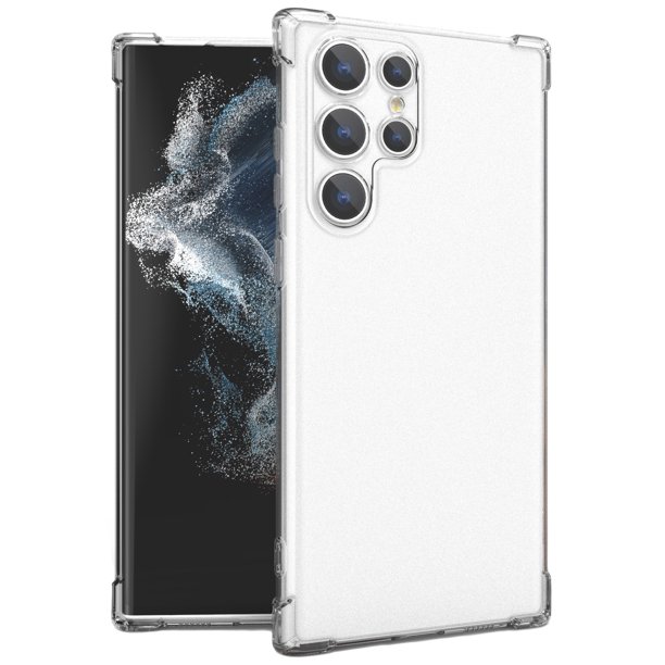 Case for Samsung Galaxy S22 Ultra 5G, Clear Transparent See-Thru Flex ...