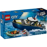LEGO City Police Boat Chase Building Toy for Kids - Pretend Play Set ...