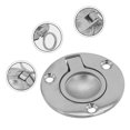 50mm Round Flush Ring Handle Pull Cupboard Floor Door Basement Loft Boat - Walmart.com