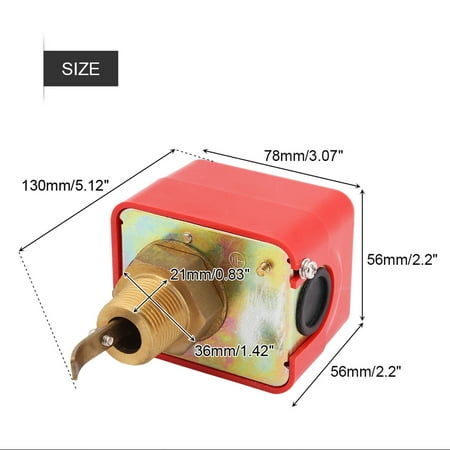 Wchiuoe Flow Control Switch Repeat Action Water Flow Switch Central Air ...