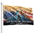 4th of July Decorations Garden Flag - 250 Years of American Freedom ...