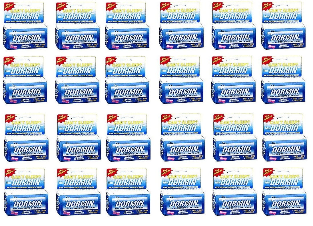 Dormin The Night Time Sleep Aid 72 caps (Pack of 24) - Walmart.com