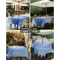 Blue Purple Rectangle Outdoor Tablecloth, Waterproof Table Cloth Cover ...