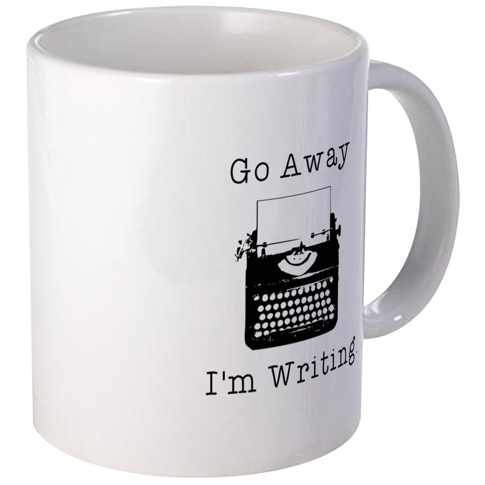 CafePress Go Away I m Writing Mug Unique Coffee Mug Coffee Cup cafepress-go-away-i-m-writing-mug-unique-coffee-mug-coffee-cup