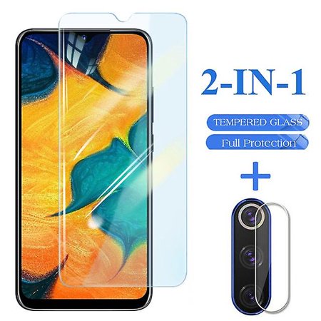 2in1 Camera Tempered Glass For Samsung Galaxy A20 A20s A30s A50 A70 A40 ...