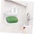 Double-Layer Wall-Mounted Soap Rack Acrylic Shower Soap Holder Bathroom ...