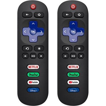 GE Roku TV Direct Replacement TV Remote Control in Black, 66814 ...