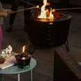 TIKI Mini Fire Pit Tabletop Torch 2-Pack – Outdoor Decorative Tabletop ...