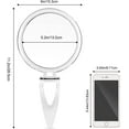 "B Beauty Planet Handheld Makeup Mirror, 6"" Round Double Sided 20x ...