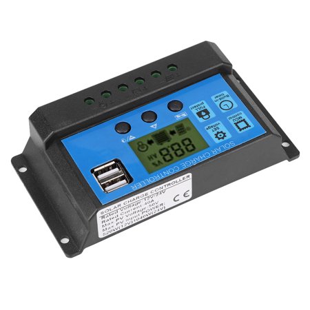 Solar Panel Controller, PWM Solar Controller 12V 24V Stylish Solar ...