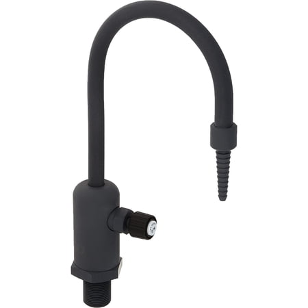 T&S Brass BL-9505-01 Single Control Grey PVC Rigid Gooseneck Serrated ...