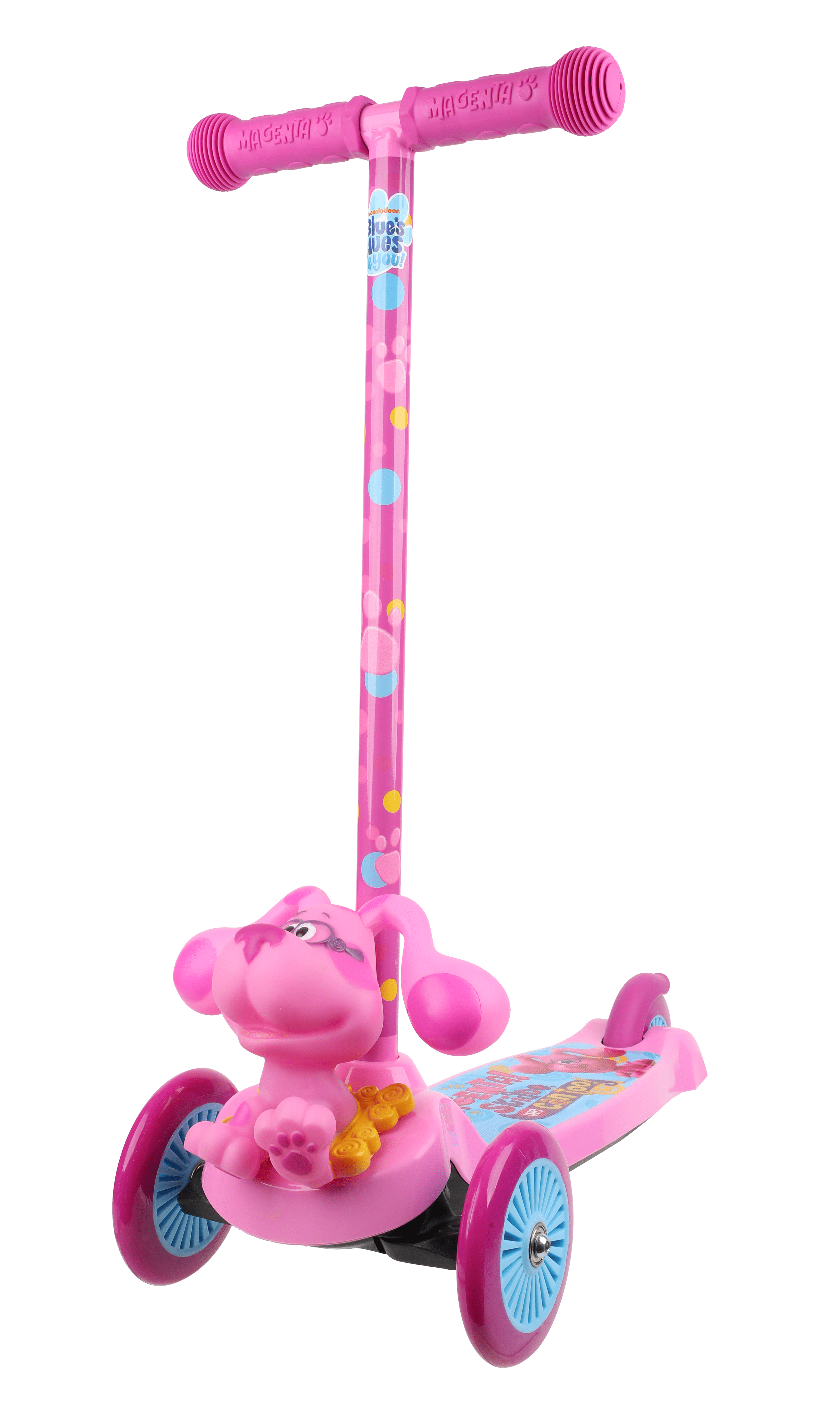 Blue's Clues 3D Scooter with 3 Wheels Tilt and Turn- Magenta, For Boys ...
