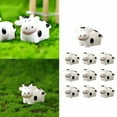 30Pcs Micro Cow Mini Resin Cow Figurines Miniature Cows For Diy Fairy ...