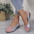 Bkhluea Women Two Tone Bow Ballet Flats Slip On Comfortable Footwear ...