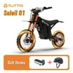 Riding'times GT73 Pro Electric Dirt Bike 2400W Motor 37MPH 85-Mile Range 25" Off-Road Tires ...