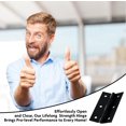24 Pack 1.5 inch Black Door Hinges, Small Hinge Hardware for Doors ...