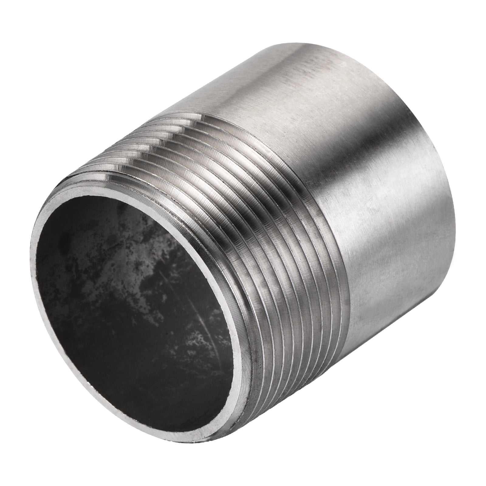 Uxcell 304 Stainless Steel 1-1/2 NPT Male Half Threaded Weldable Weld ...