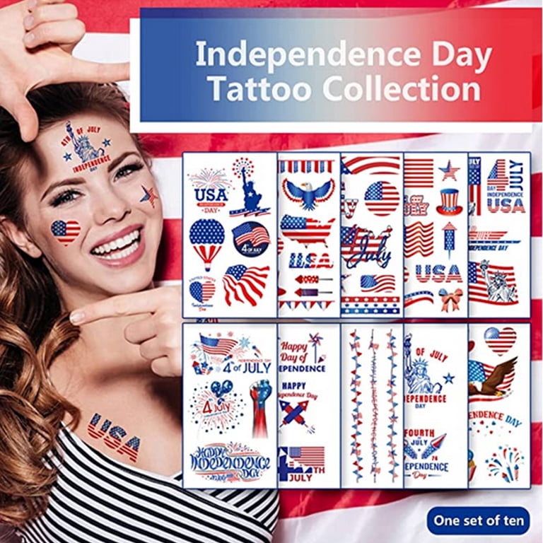 Cool American Flag Tattoo Designs
