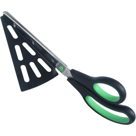 （Green）28cm Stainless Steel Pizza Scissors, Kitchen Scissor Shears with ...