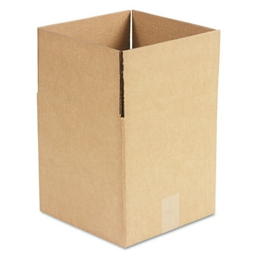 General Supply Brown Corrugated - Cubed Fixed-Depth Shipping Boxes, 12l ...