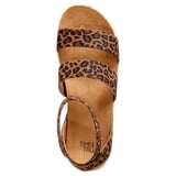 Time & Tru Women's Casual Cushioned Flatform Sandals with Stretchy ...