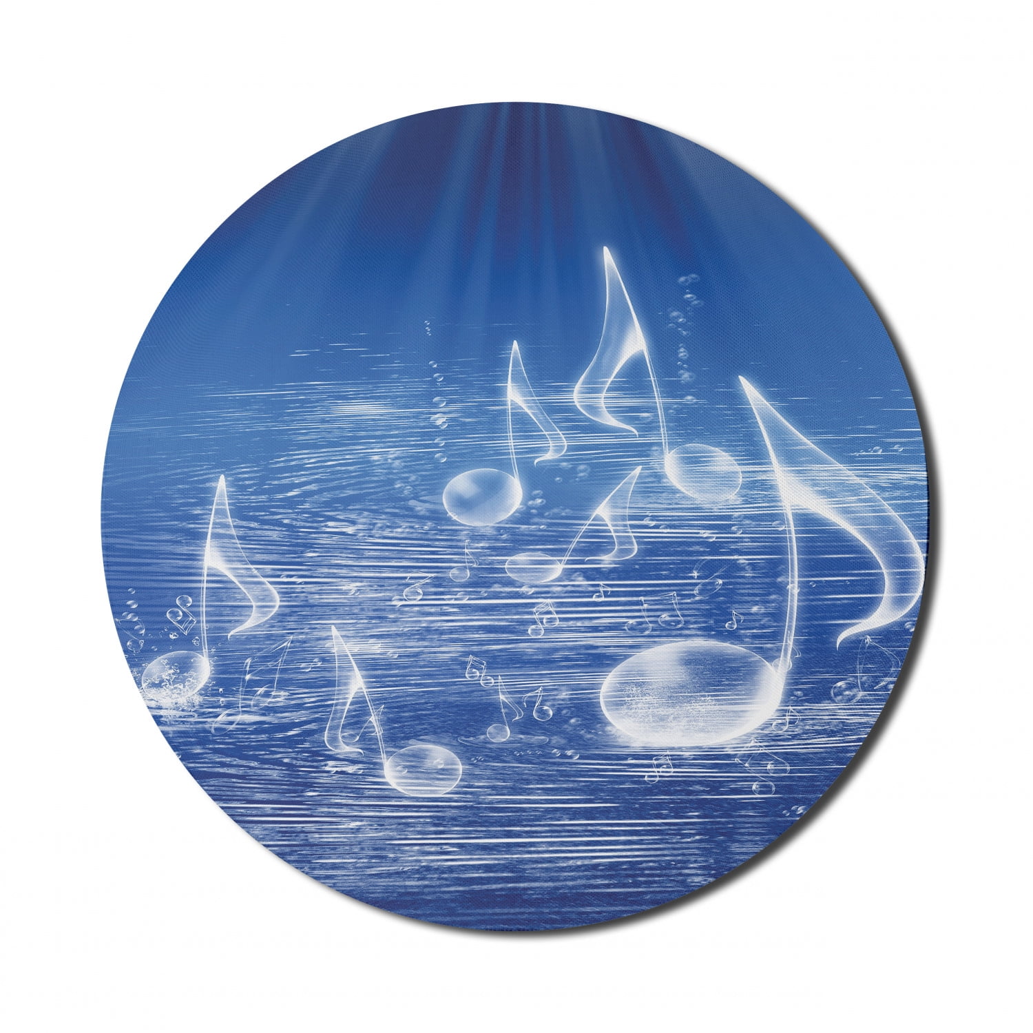 Music Mouse Pad for Computers, Water Musical Notes Bubbles Dancing ...