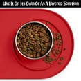 Dog Food Mat - Waterproof Dog Bowl Mat, Silicone Pet Mat for Food and ...