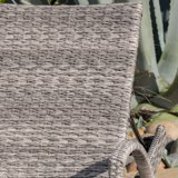 Christopher Knight Home Crete Outdoor Armed Aluminum Wicker Chaise ...