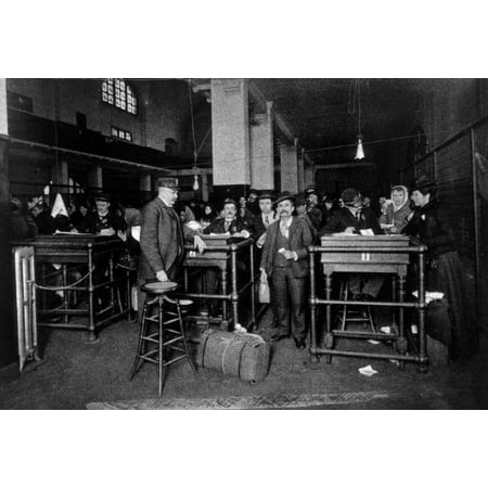 A Group Of Immigrants Showing Passports History (24 x 18) | Walmart Canada