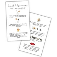 Car Oil Diffuser Vent Warning Labels and Instruction Cards 50 pk 3.5 x ...