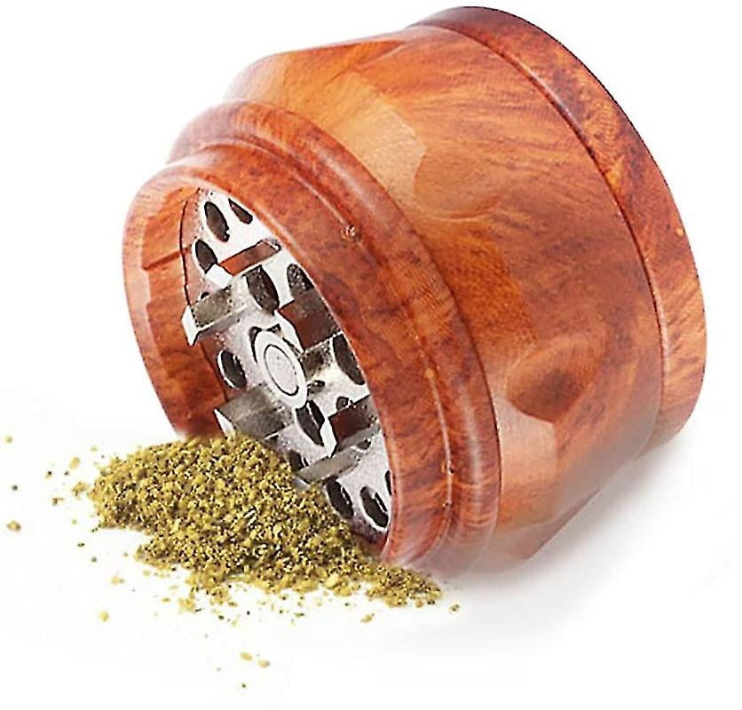 Molinillo de madera YONGSHENG 4 partes para especias y hierbas ...