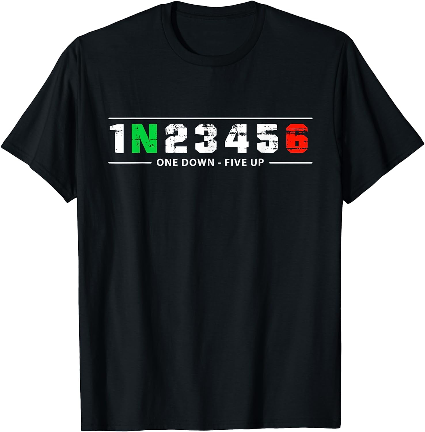 1N23456 Motorcycle Shift Biker Motorcyclist T-Shirt - Walmart.com