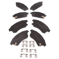 YXPCARS D1522+BD1468: 8PCS Front and Rear Ceramic Brake Pads Set for ...