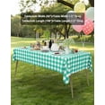 12 Packs Gingham Disposable Table Cloth, 54 x 108 Inch Waterproof ...