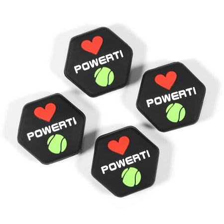 POWERTI Pack of 4 Tennis Vibration Dampener Shock Absorber for Tennis ...