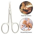 yutang Small Curved Stainless Steel Scissors, Pointed Tips, Nose and ...