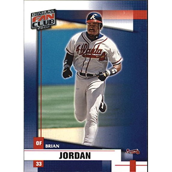2002 Donruss Fan Club #135 Brian Jordan MLB Baseball Trading Card ...