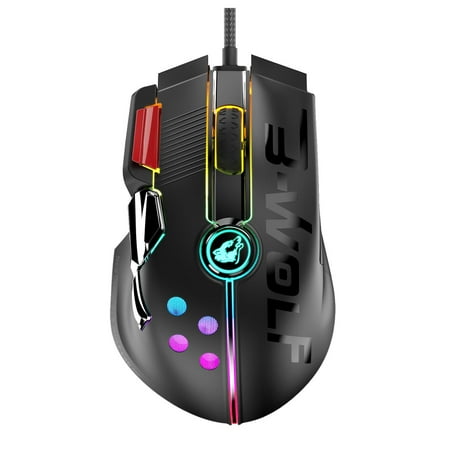 M2 11 Buttons Wired Gaming Mouse 6 Gears 12000 Dpi Adjustable Rgb ...