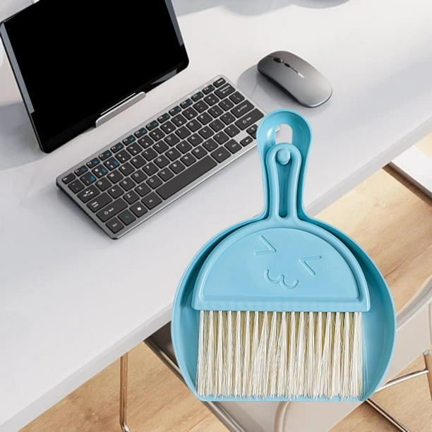 Mini Broom Dustpan Set Minimalist Desktop Keyboard Broom for Home Table ...
