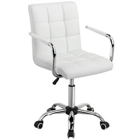 Mainstays Plush Velvet Office Chair, White - Walmart.com