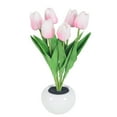 Sunjoy Tech LED Night Light Real Touch Creative Six Branches Tulips ...
