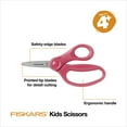 (6 pack) Fiskars 5" Pointed Kids Scissors Ages 4-7, Pink, Elementary ...